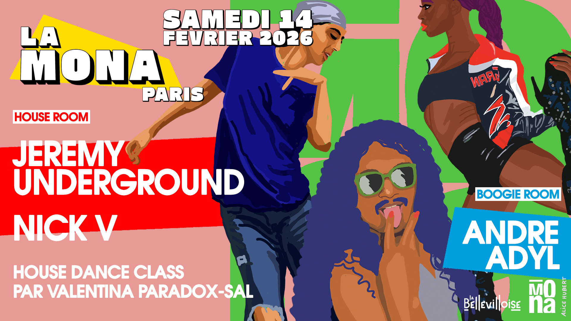 La Mona | Jeremy Underground, Nick V, Adyl, André & House Dance Class ...