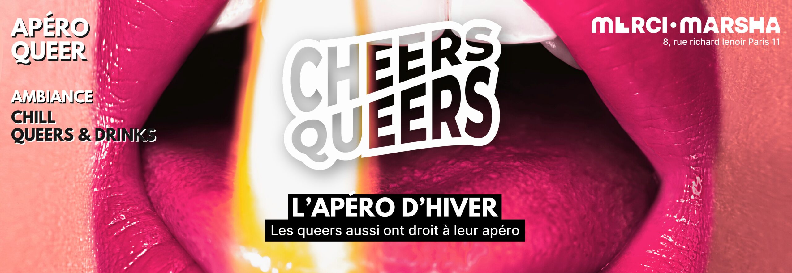 CHEERS QUEERS ! Les apéros relâches de Janvier Merci·Marsha. • Paris ...